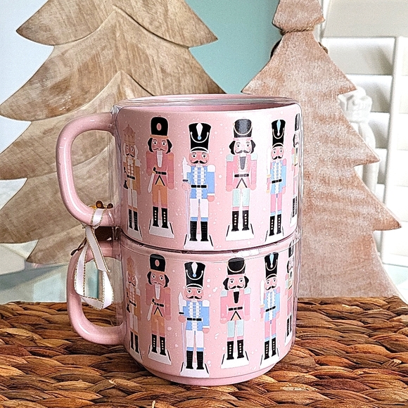 Holly & Jolly | Dining | Holly Jolly Nutcracker Mugs Cups Pink ...